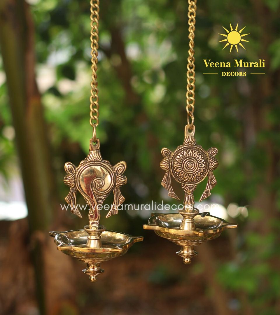 Shankh and Chakra Lamp – Lord Vishnu’s Divine Symbols for Peace ...