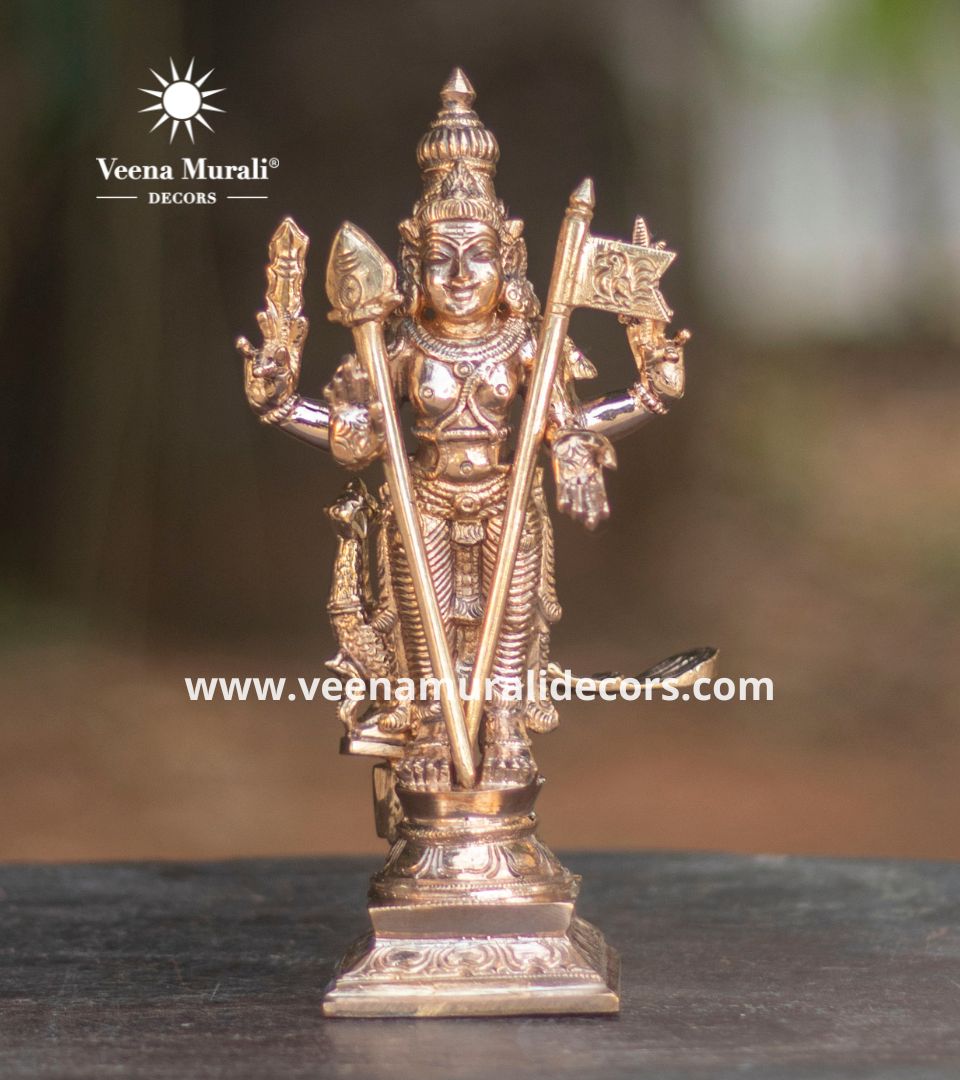 Divine Muruga Idol in Panchaloha – Traditional Handcrafted Sculpture