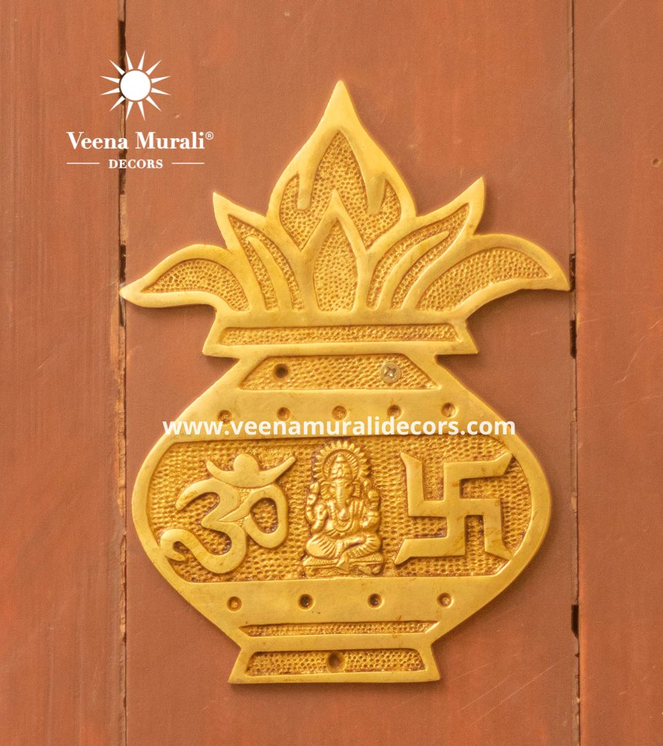 Brass Kalash Wall Hanging – Traditional Auspicious Decor | Veena Murali ...