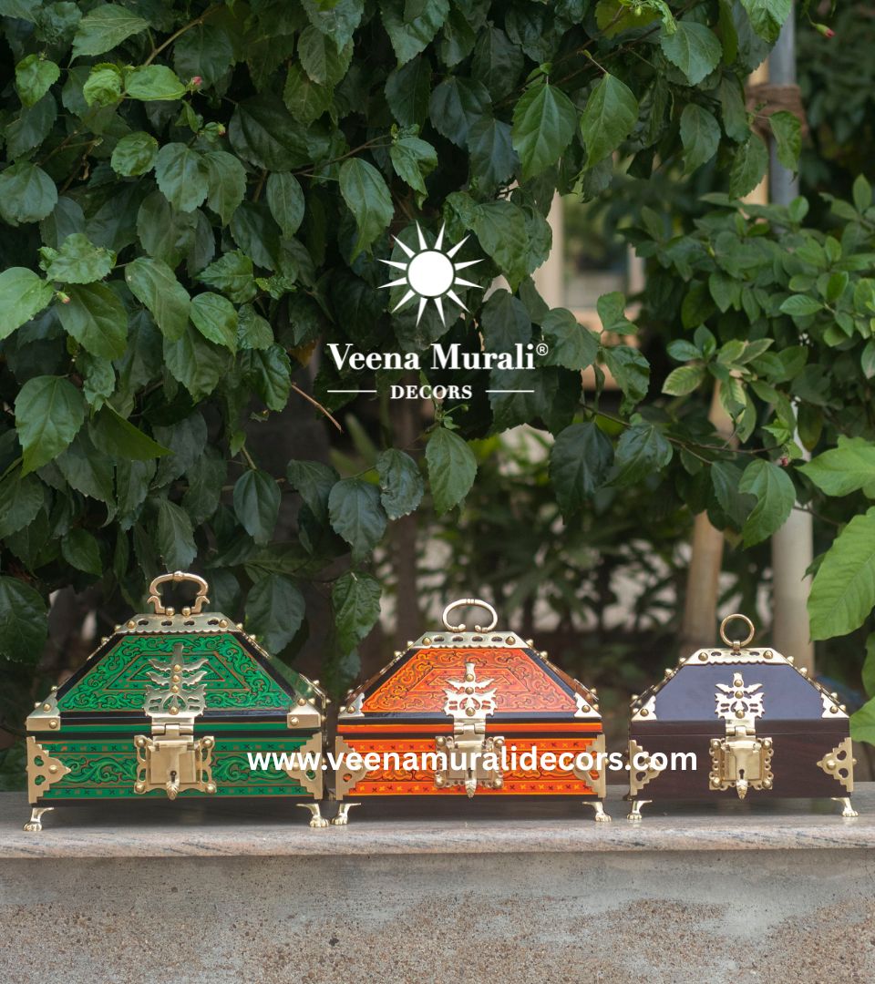Rosewood Nettur Petti – Traditional Kerala Handmade Jewel Box